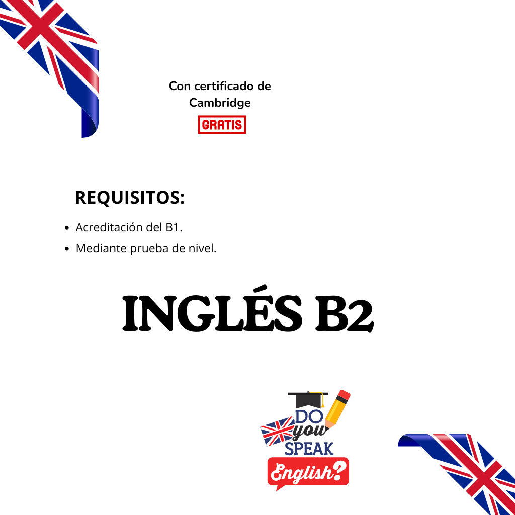 Curso de Inglés B2 gratuito en Tenerife Sur | Formación oficial del SCE
